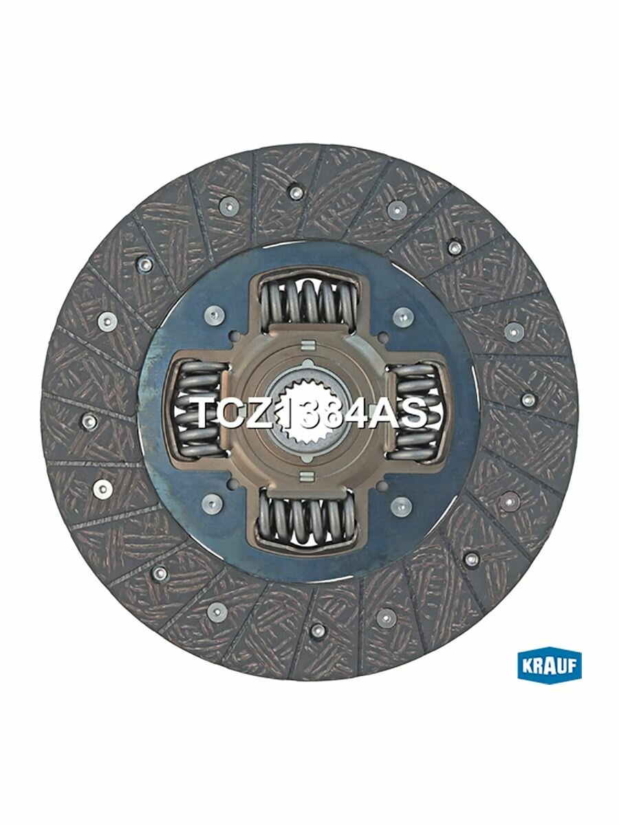 Диск сцепления ведомый KRAUF TCZ1384AS для а/м TOYOTA RAV4, Avensis / Тойота РАВ4, Авенсис