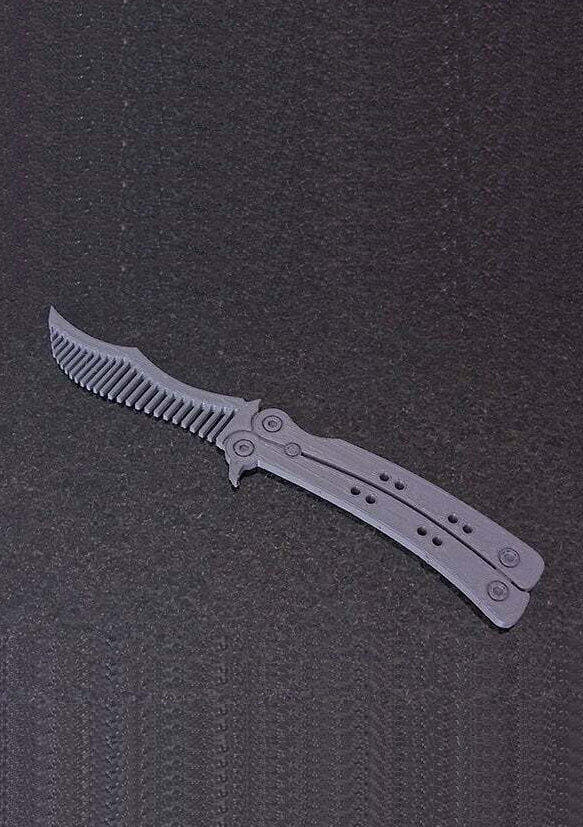 Нож-Бабочка расческа CS2 Пластиковый 3D Игрушечный