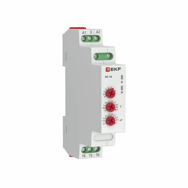 Реле времени EKF винтовые клеммы, 8 А, IP20, 17х90х65 мм