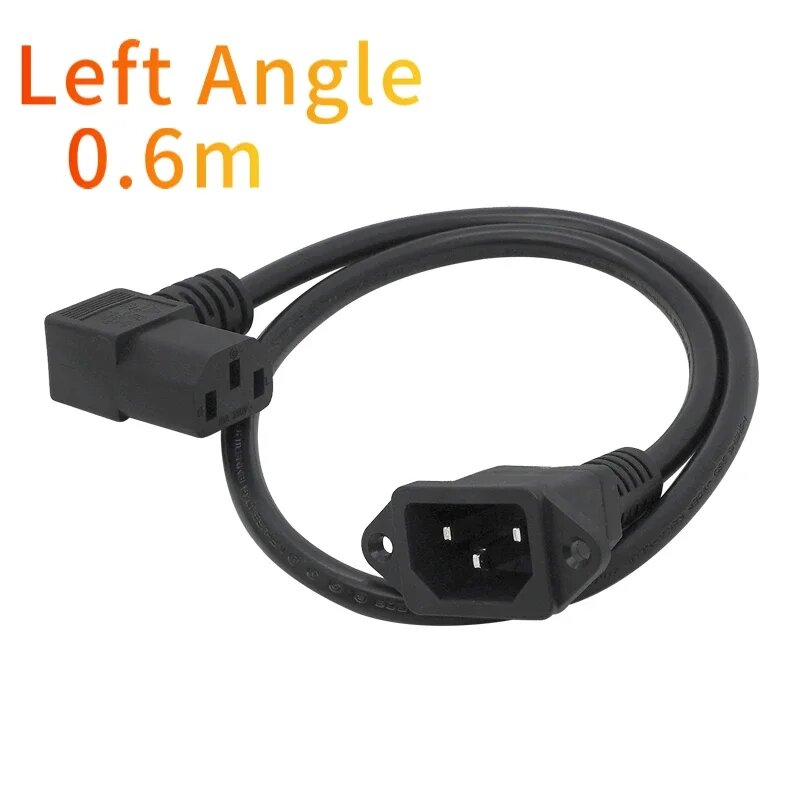 Угловой кабель-переходник SanCableCord C13-C14 10А 250В Left Angle Cable