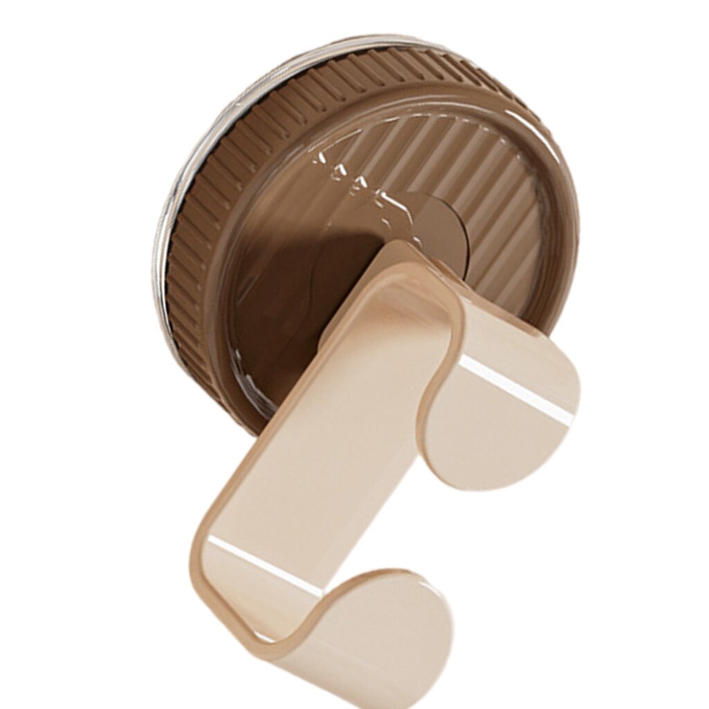 Крючок для умывальника с вакуумной адсорбцией-Темно-коричневый