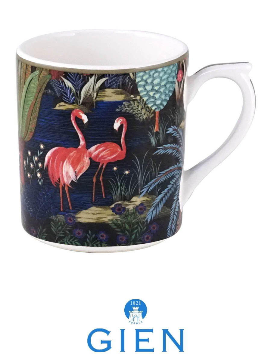 Кружка фаянсовая Gien Le Jardin Du Palais, 420 мл, глазурь, Франция