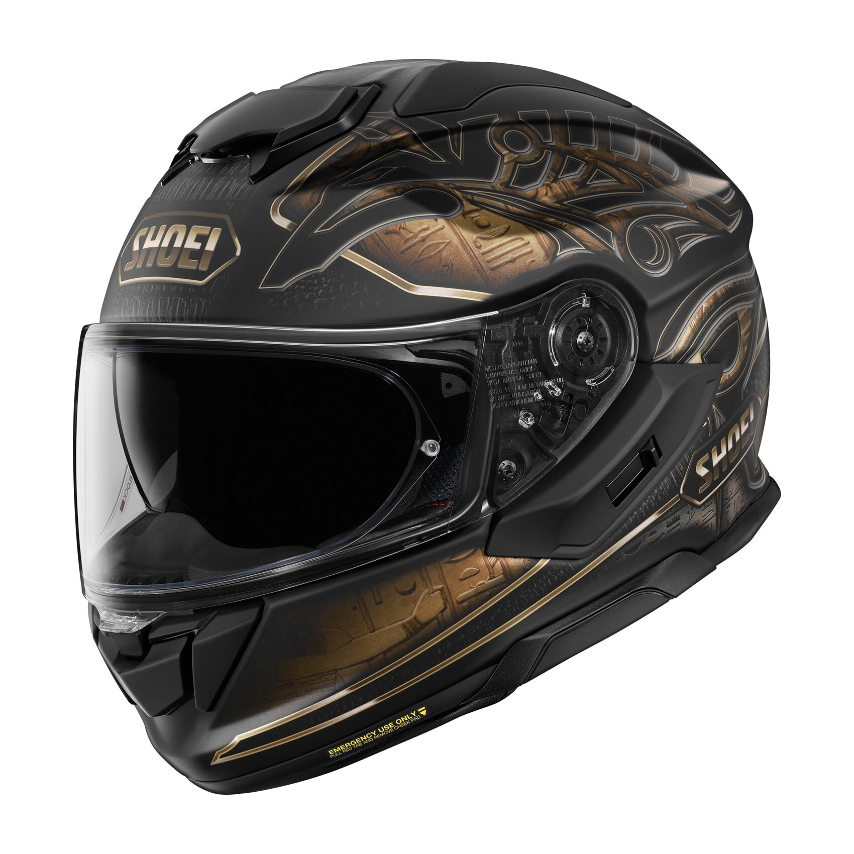 Мотошлем интеграл SHOEI GT-Air 3 NILE (черный, золотистый, XXL)