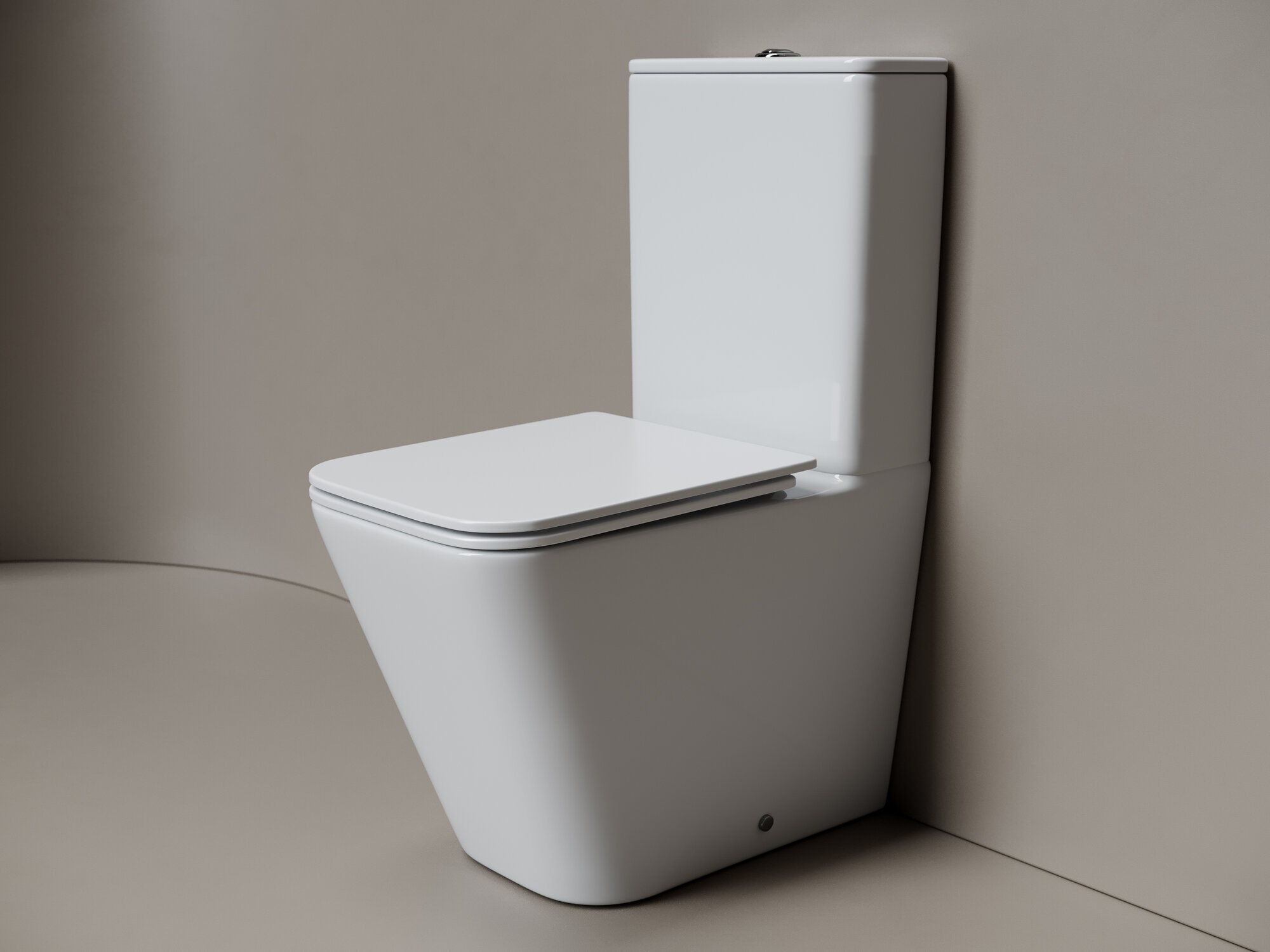 Чаша унитаза (без бачка) Ceramicanova CN1803T CN1803T-B, напольная, смыв Торнадо, белый