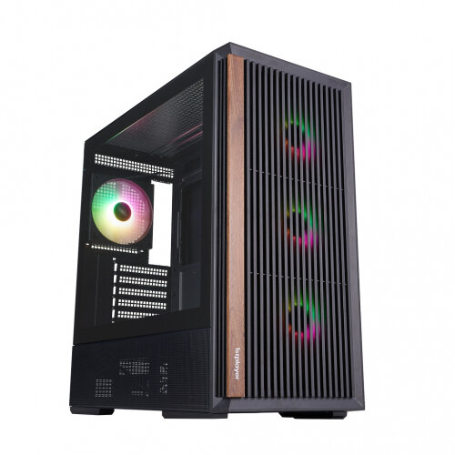 Корпус 1STPLAYER WD7 ARGB, черный (WD7-BK-4FA7-2FA7R)