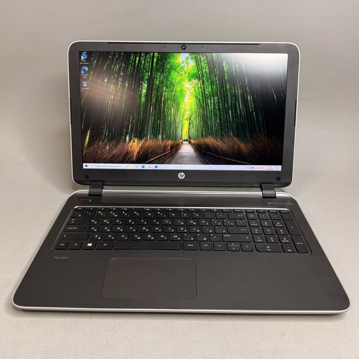 15.6" FHD Ноутбук HP 15-p010sr серый