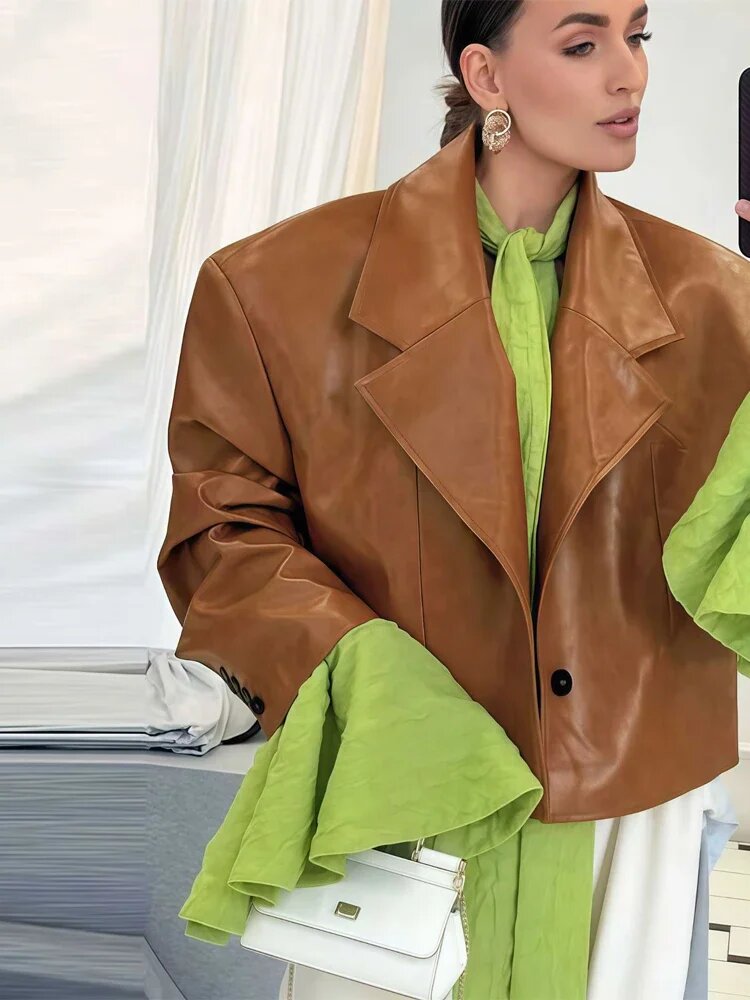 Куртка кожаная