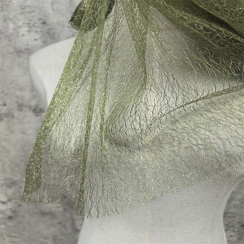 Симфония асимметричный вырез прозрачный блеск мягкая сетка марлевое свадебное платье кукла diy прозрачная дизайнерская