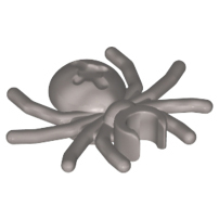 Паук LEGO Spider with Round Abdomen and Clip 30238 Flat Silver U