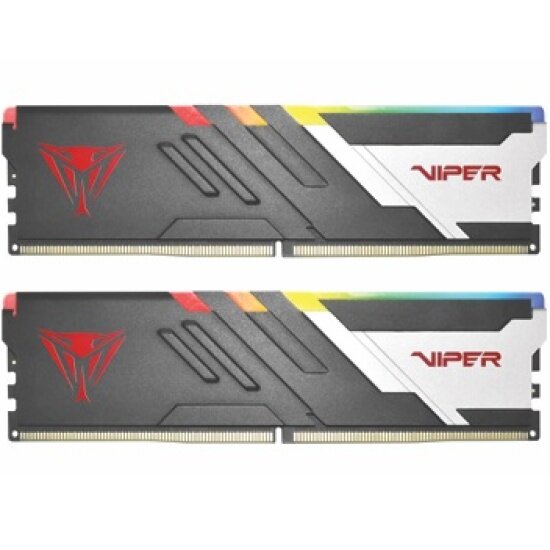 Оперативная память Patriot 16Gb (8Gbx2) DDR5-6000 Viper Venom RGB DIMM (PVVR516G600C36K)