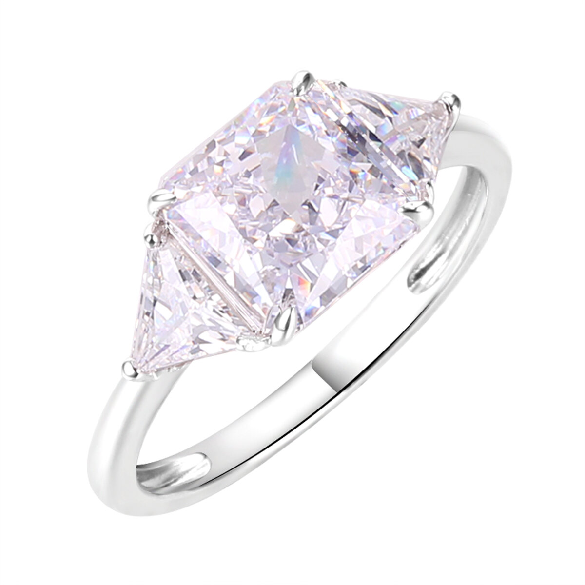 Кольцо, серебро, 925 проба, ситалл, фианит