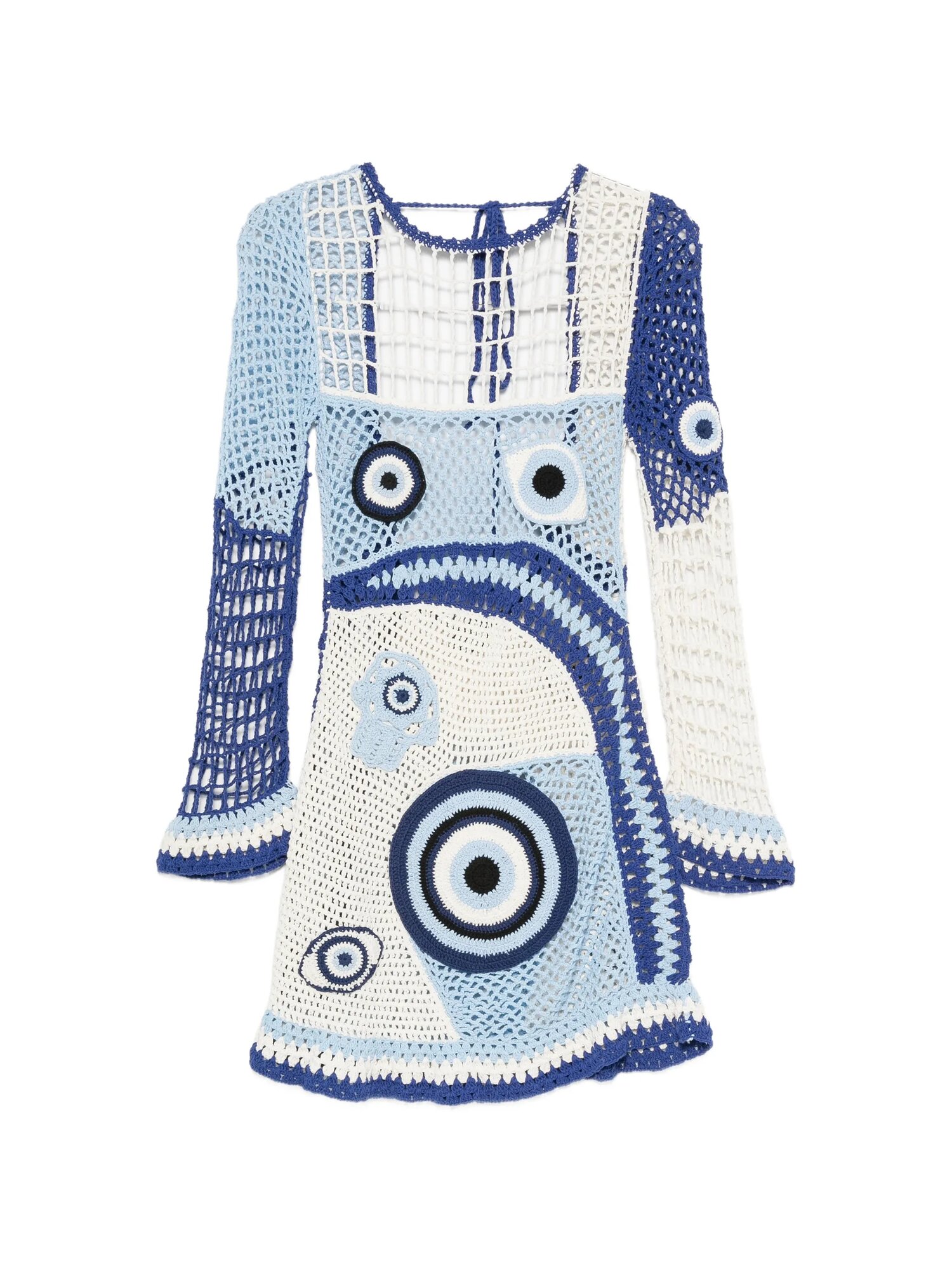 Платье Crochet evil-eye dress