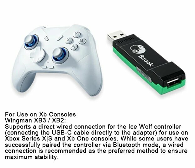 Brook Wingman XB3 адаптер для Xbox Series X/S, Xbox One, ПК (xb3 and handle)
