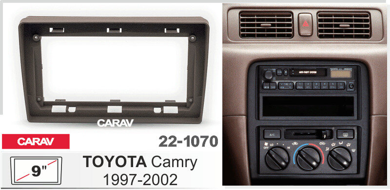 Переходная рамка 9" Android для TOYOTA Camry 1997-2002 CARAV 22-1070