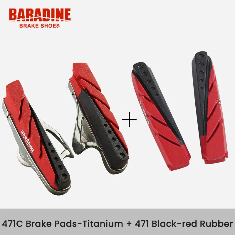 Тормозные колодки BARADINE 471C для велосипедов 471C-Titanium Set