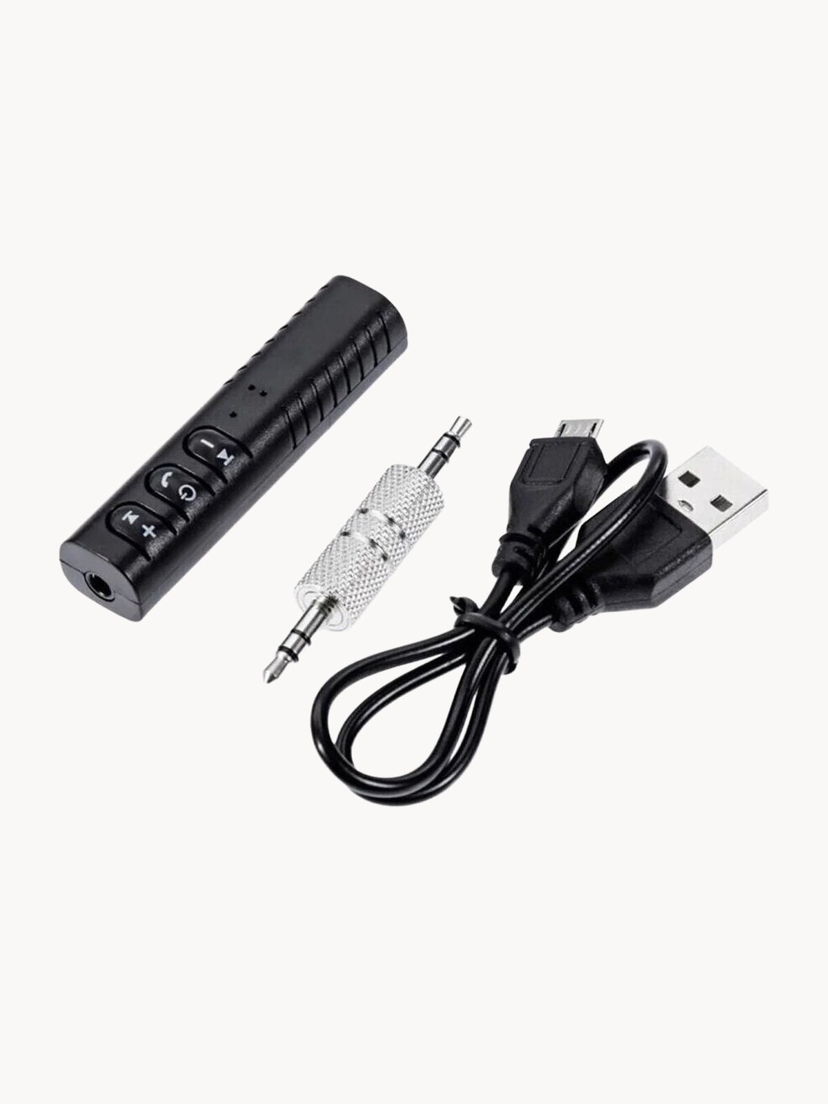Блютуз-ресивер для авто и гаджетов с AUX/Bluetooth для музыки Черный AUX