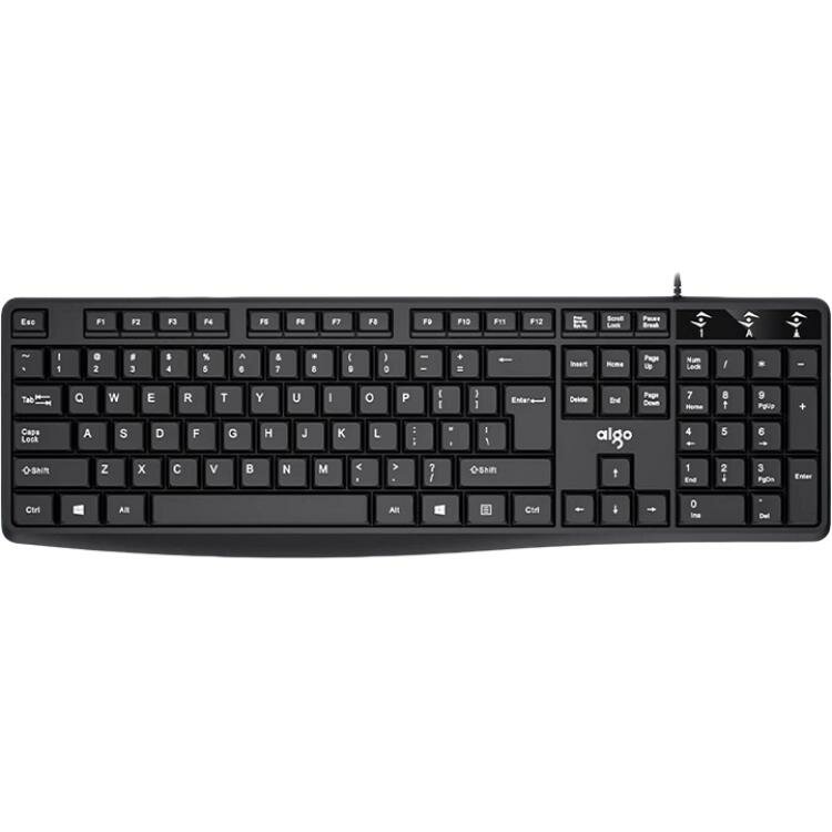 Проводная клавиатура унисекс AIGO K120, для ноутбука, настольного компьютера, для офиса, игр