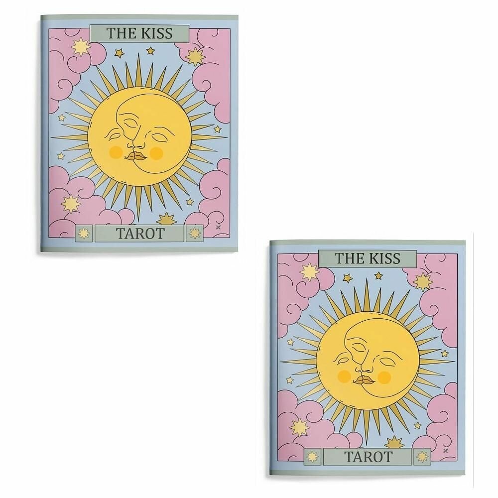 Lorex Тетрадь в клетку Таро, 48 л, формат А5, на скрепке, двойная обложка, 2 шт.