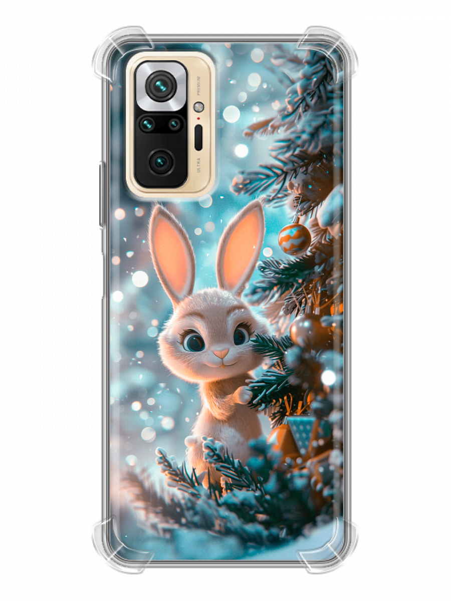 Чехол для Xiaomi RedMi Note 10 Pro с принтом Милый кролик (Сяоми Редми Ноут 10 Про)