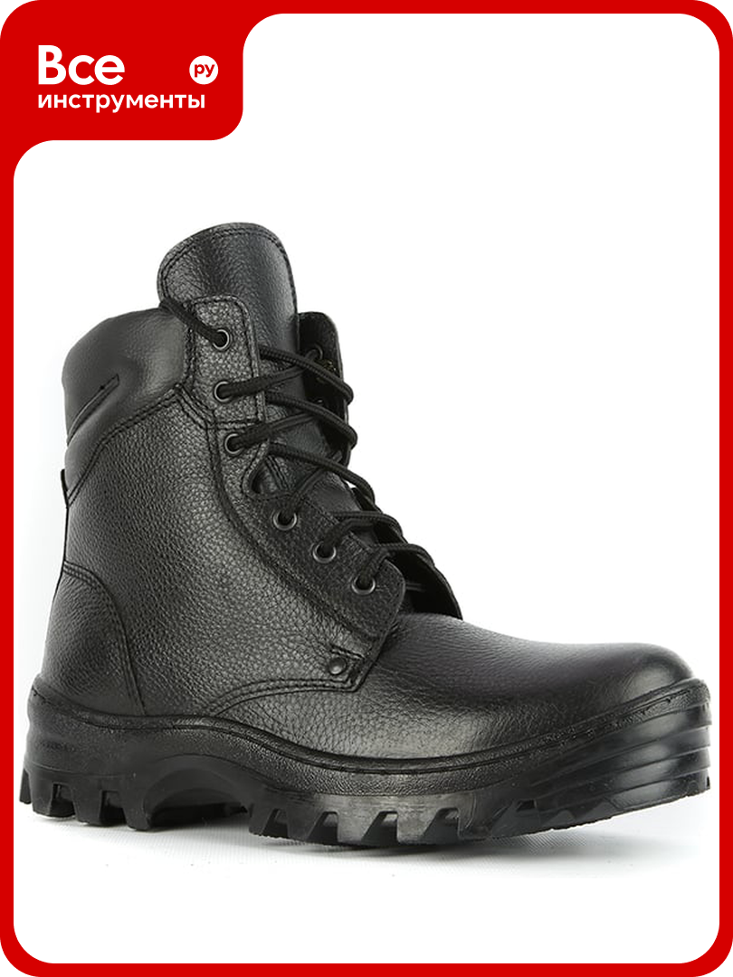 Ботинки мужские Бутекс чёрные, модель 181, размер 43, из термопластического, натуральном меху Пилот