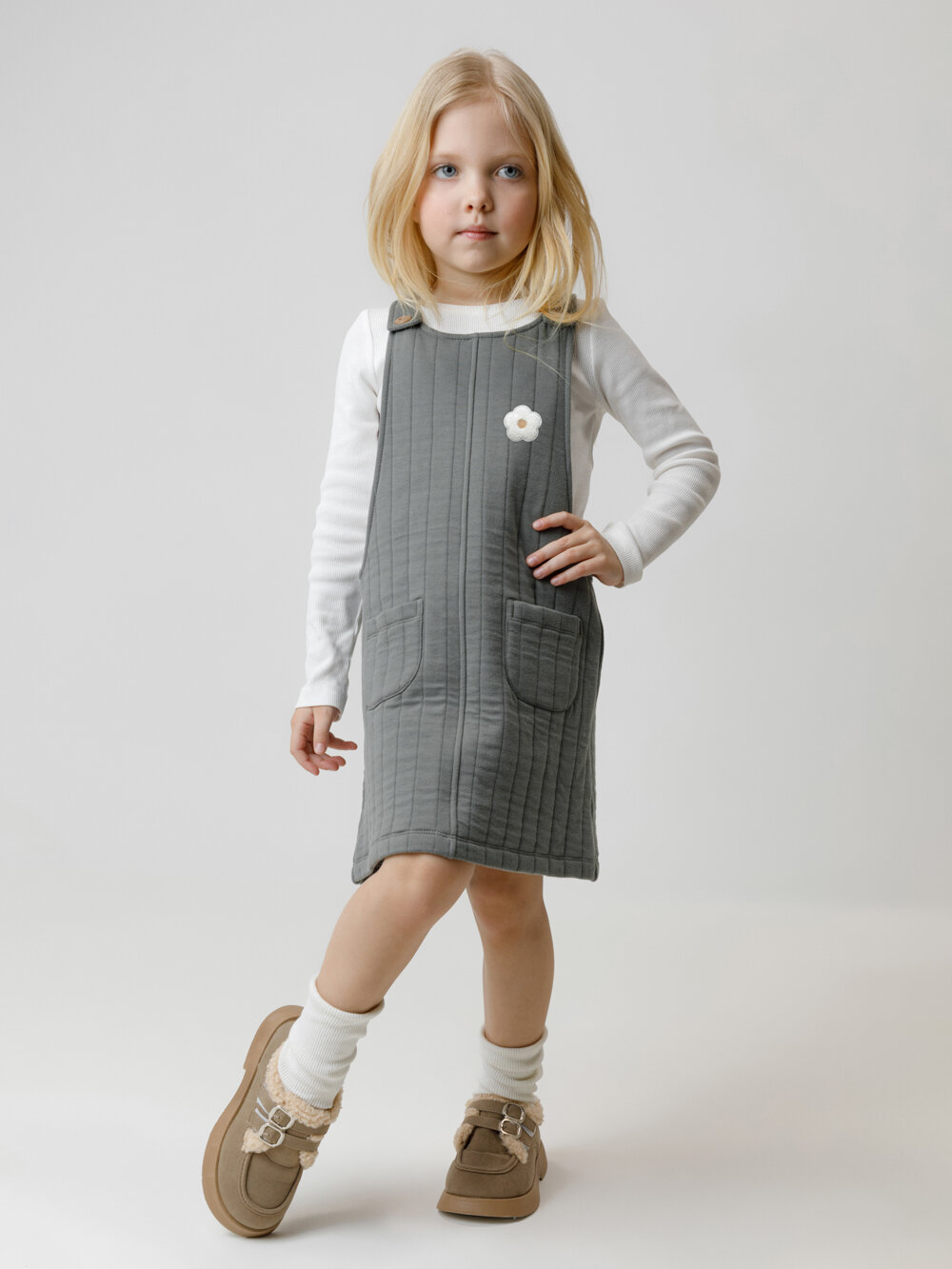 Сарафан КР 5712/пряный базилик к585