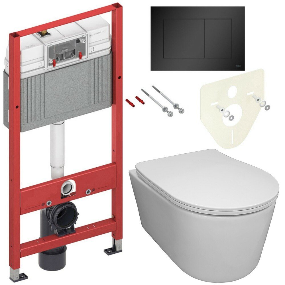 Инсталляция TECE 9400401-9240407 + унитаз Bloomix Ultra MD1204R/UF3 безободковый с сиденьем