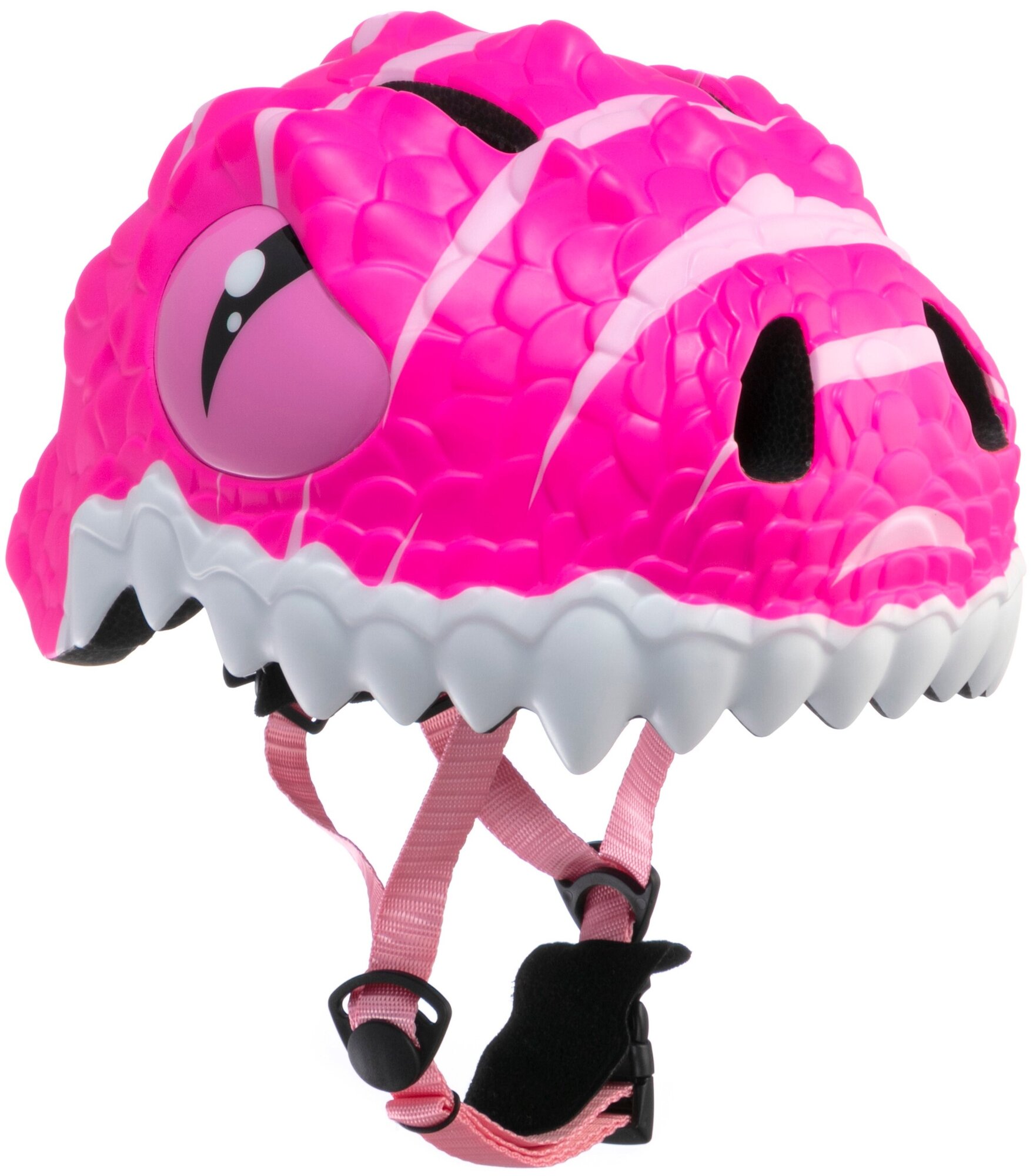 Шлем - Crazy Safety - размер M (54-59 см) - Pink Dragon/розовый дракон - защитный - велосипедный велошлем детский