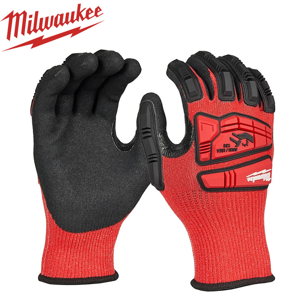 Перчатки Milwaukee Impact Cut 3-го Уровня, Пропитанные Нитрилом