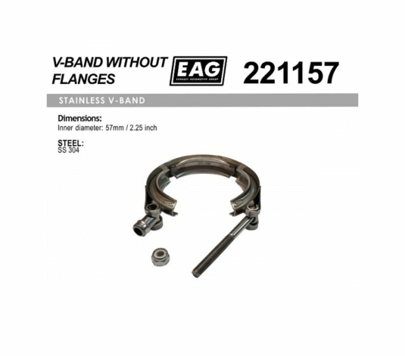 Хомут V-Band 57Мм/2.25' Ss304(Eag 221157)