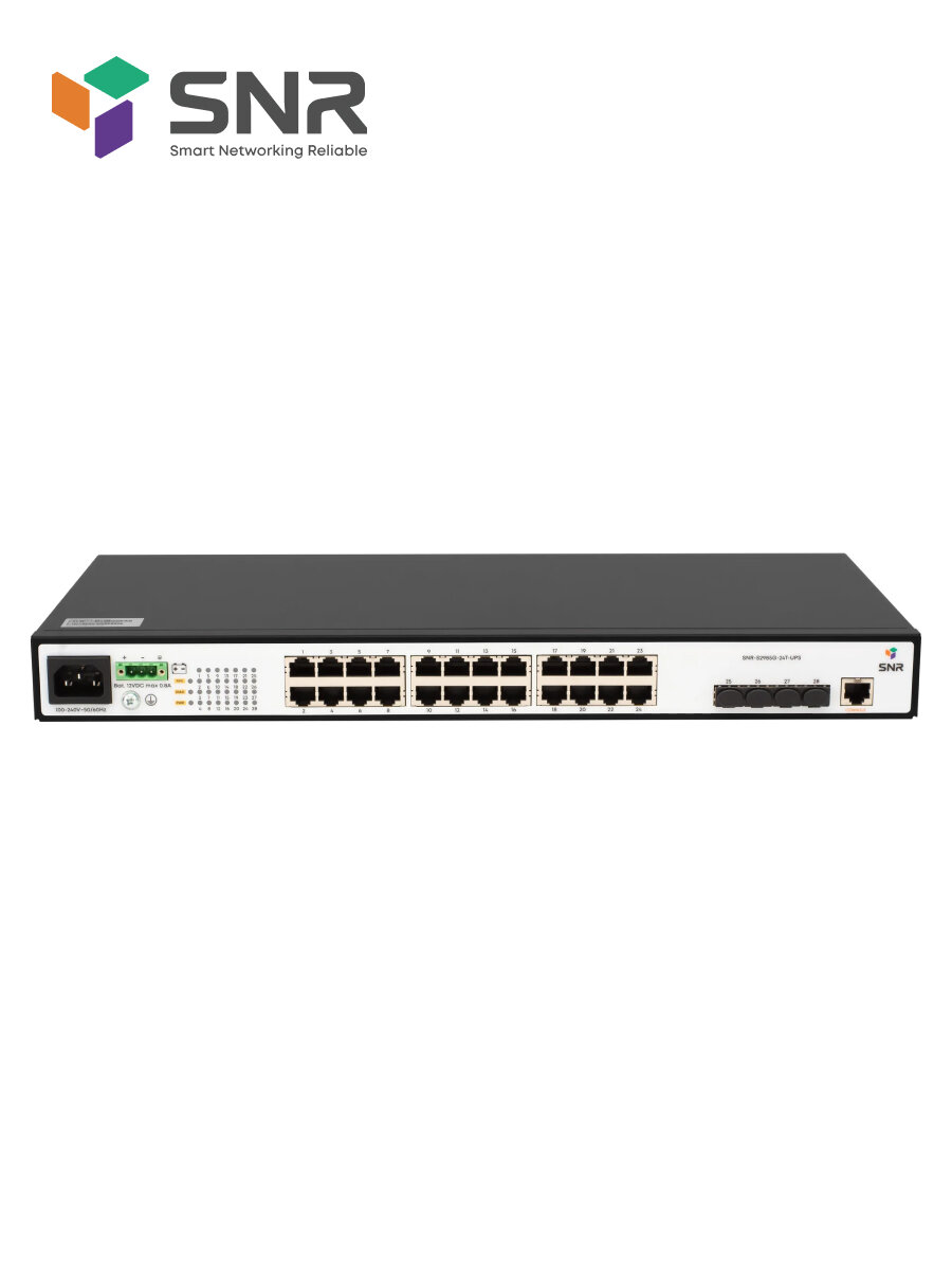 Управляемый коммутатор уровня 2 SNR-S2985G-24T-UPS