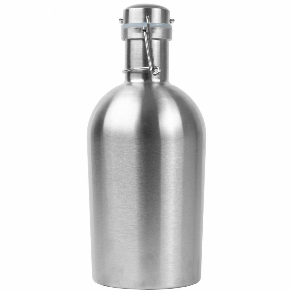 Бутылка "Гроулер" с бугельной крышкой, 2 литра нерж.