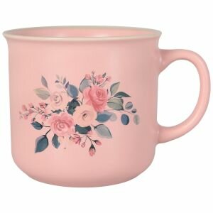 Кружка Букет, 0.4 л, керамика, в ассортименте