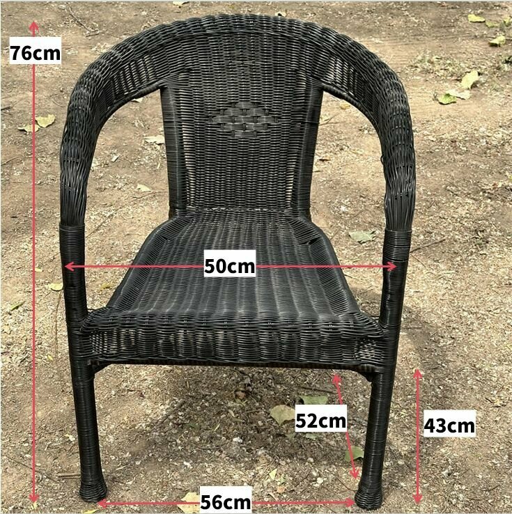 Садовые стулья, мебель из ротанга, для использования на открытом воздухе и в помещении, стулья с подлокотниками