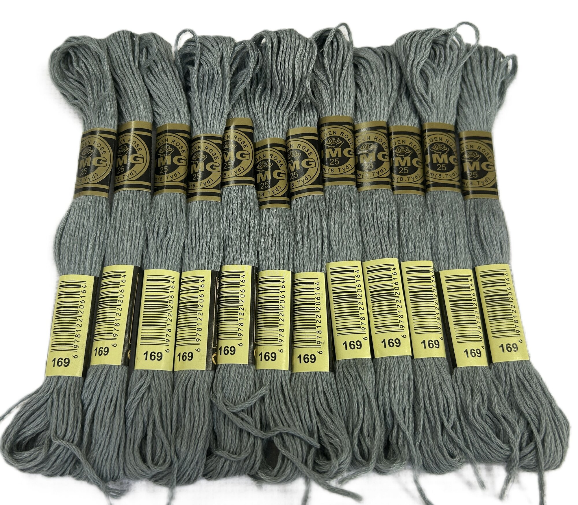 Нитки для вышивания JMC мулине (150-3866) 100% полиэфир 12 штук x 8 м
