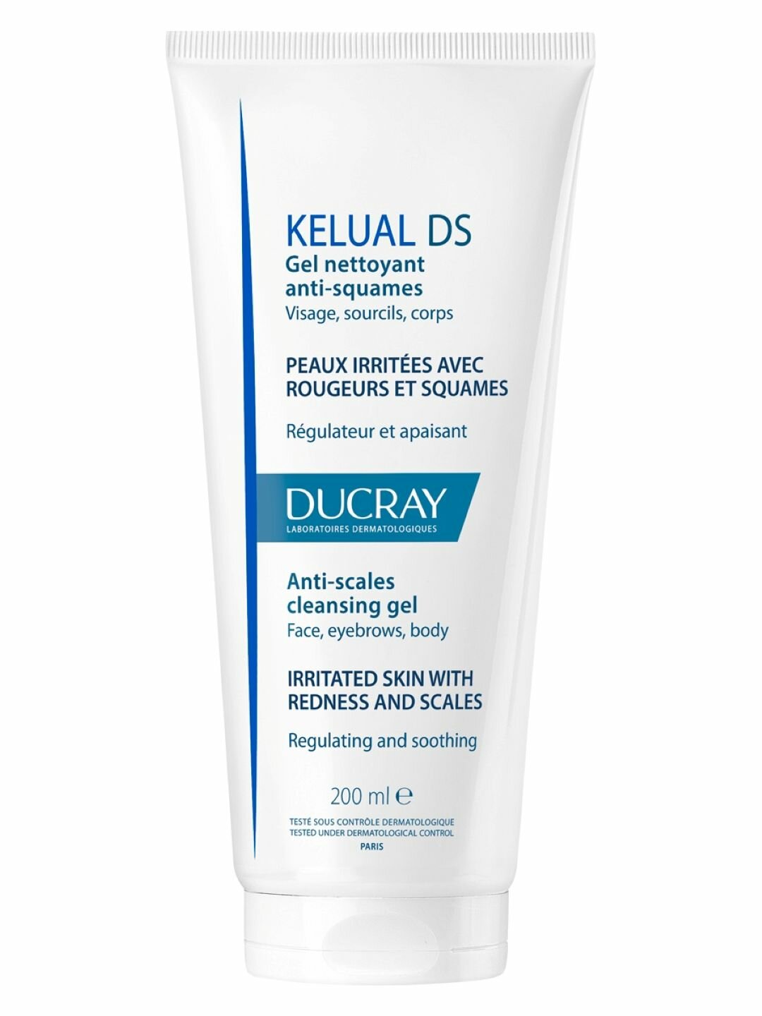 Дюкрэ келюаль DS Очищающий гель снижающий шелушение кожи, 200 мл | DUCRAY Kelual DS Anti-scales cleansing gel