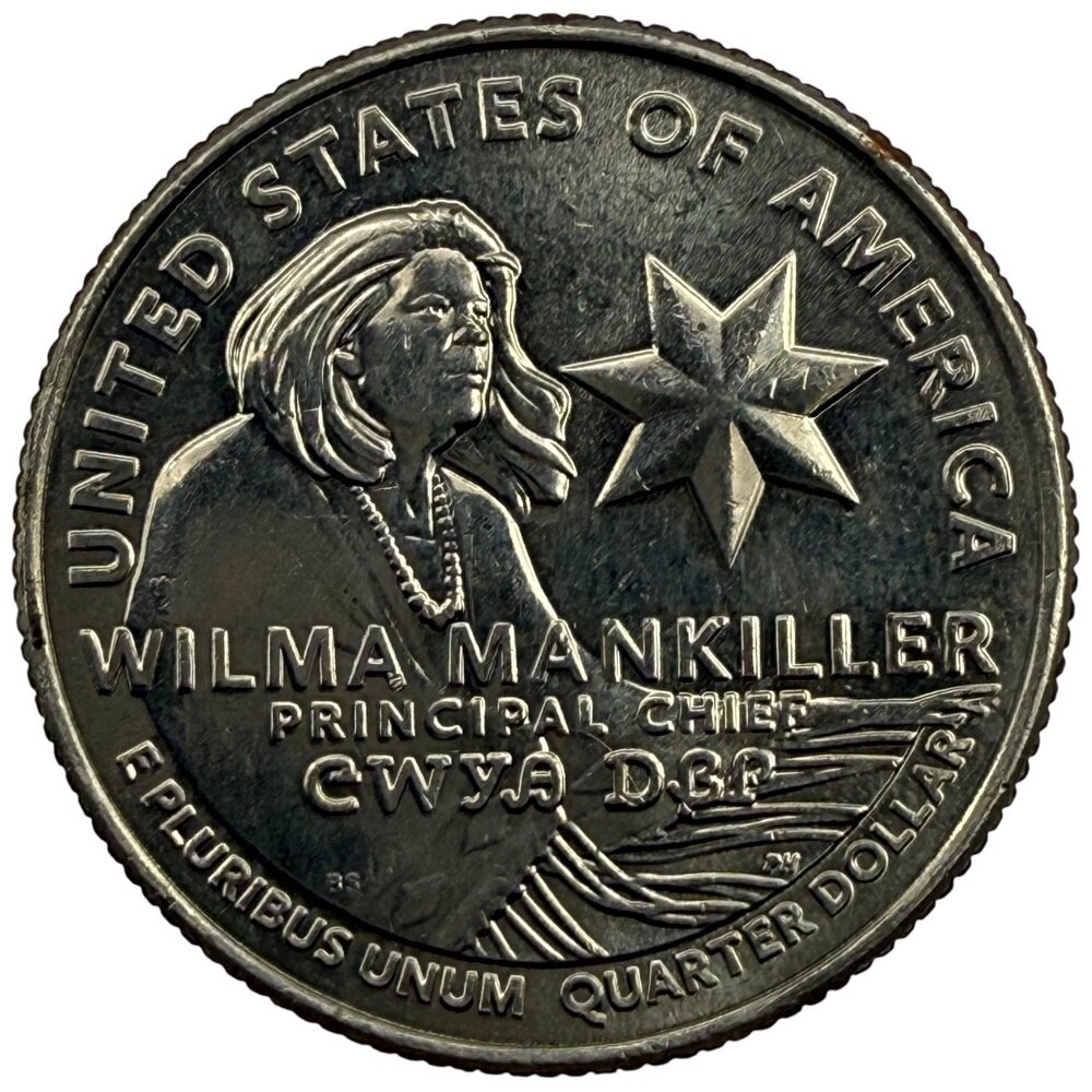 США 25 центов (1/4 доллара) 2022 г. (Американские женщины - Вилма Мэнкиллер) (D)