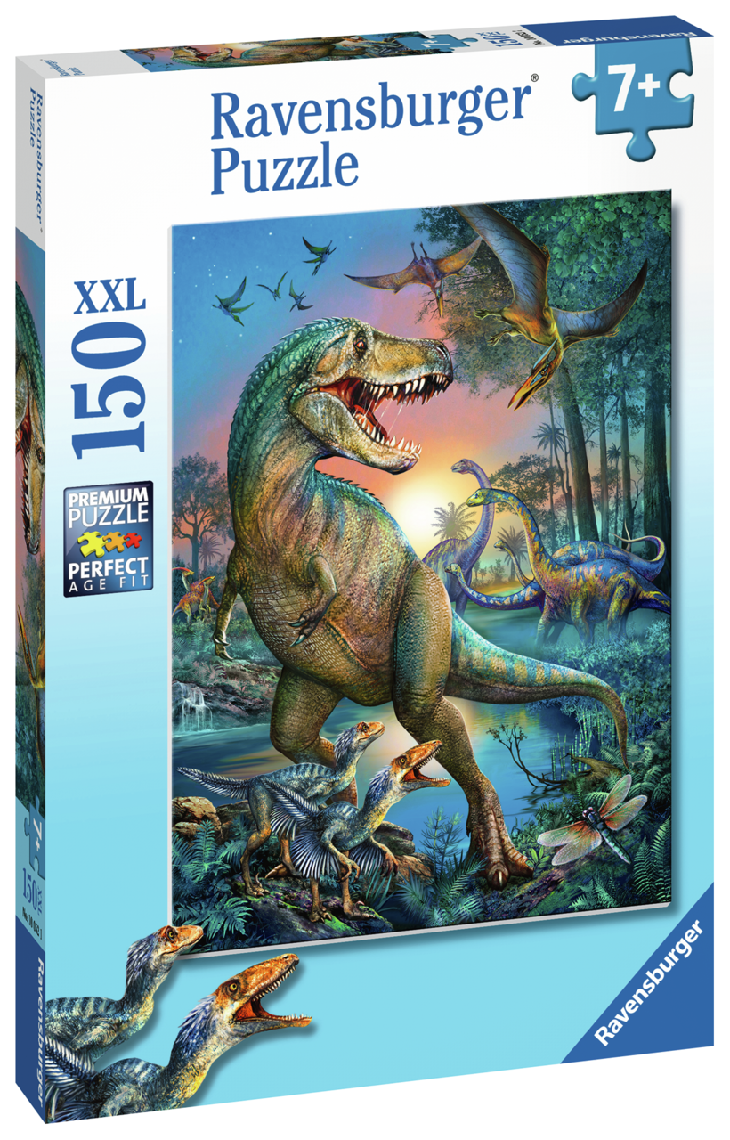 Пазлы для детей Ravensburger Динозавры, 150 элементов, 10052, интересные и развивающие