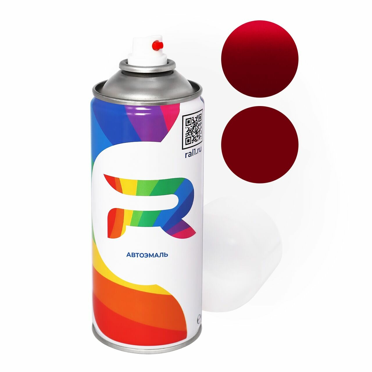 Автоэмаль аэрозольная Mazda 27A - Velocity Red (Базовая краска, Перламутровый трехслойный, Красный) баллон 520 мл.