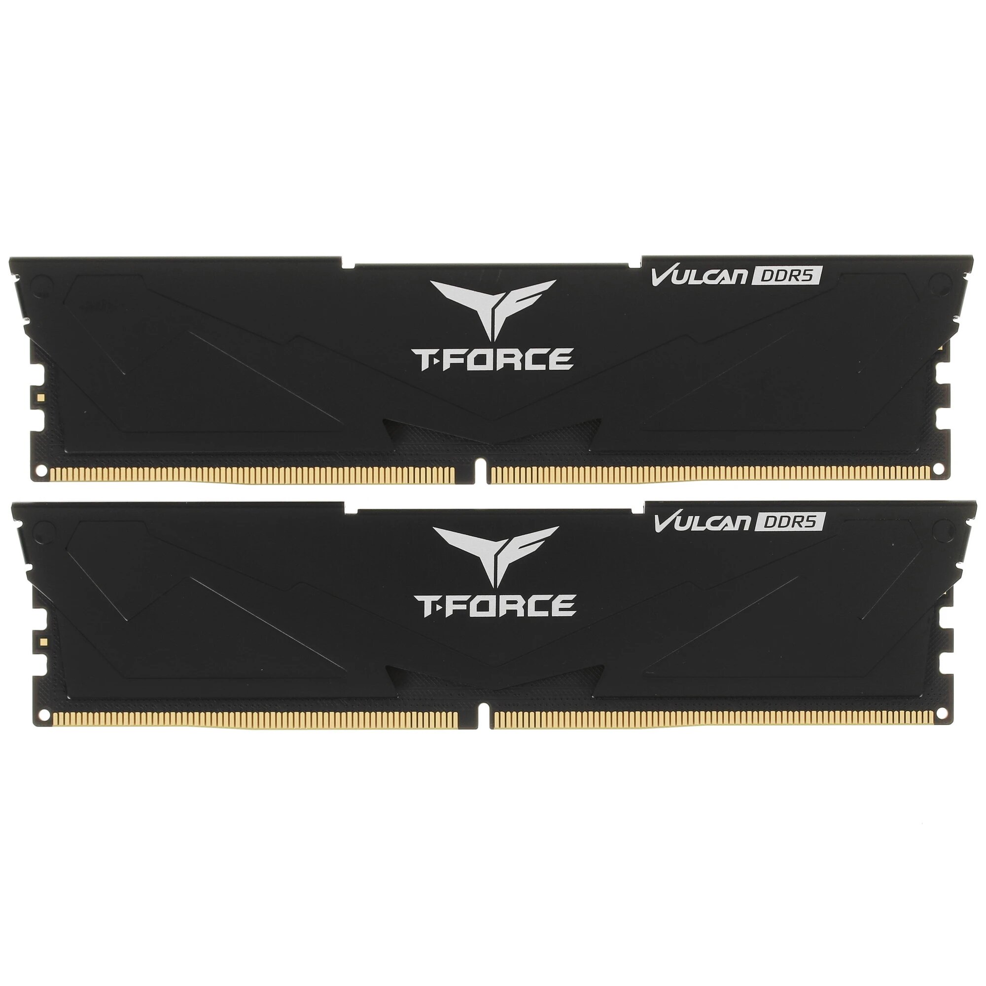 Модуль памяти DIMM DDR5 32Gb, 6400Mhz, 2x16Gb, Team Group T-FORCE Vulcan Black (FLBD532G6400HC40BDC01)