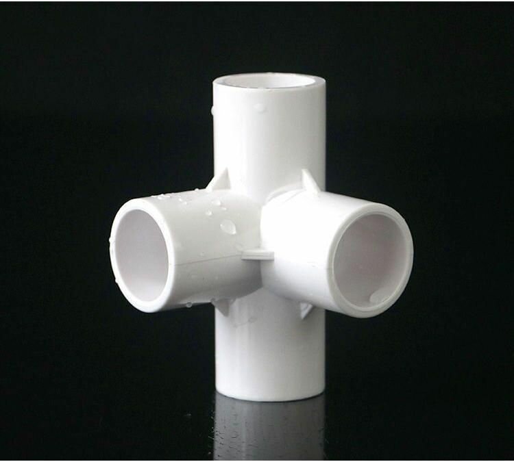 Пластиковые угловые фитинги для труб ПВХ, прямоугольный тройник 20 мм, белый, 10 шт, угловой соединитель для водопровода и канализации