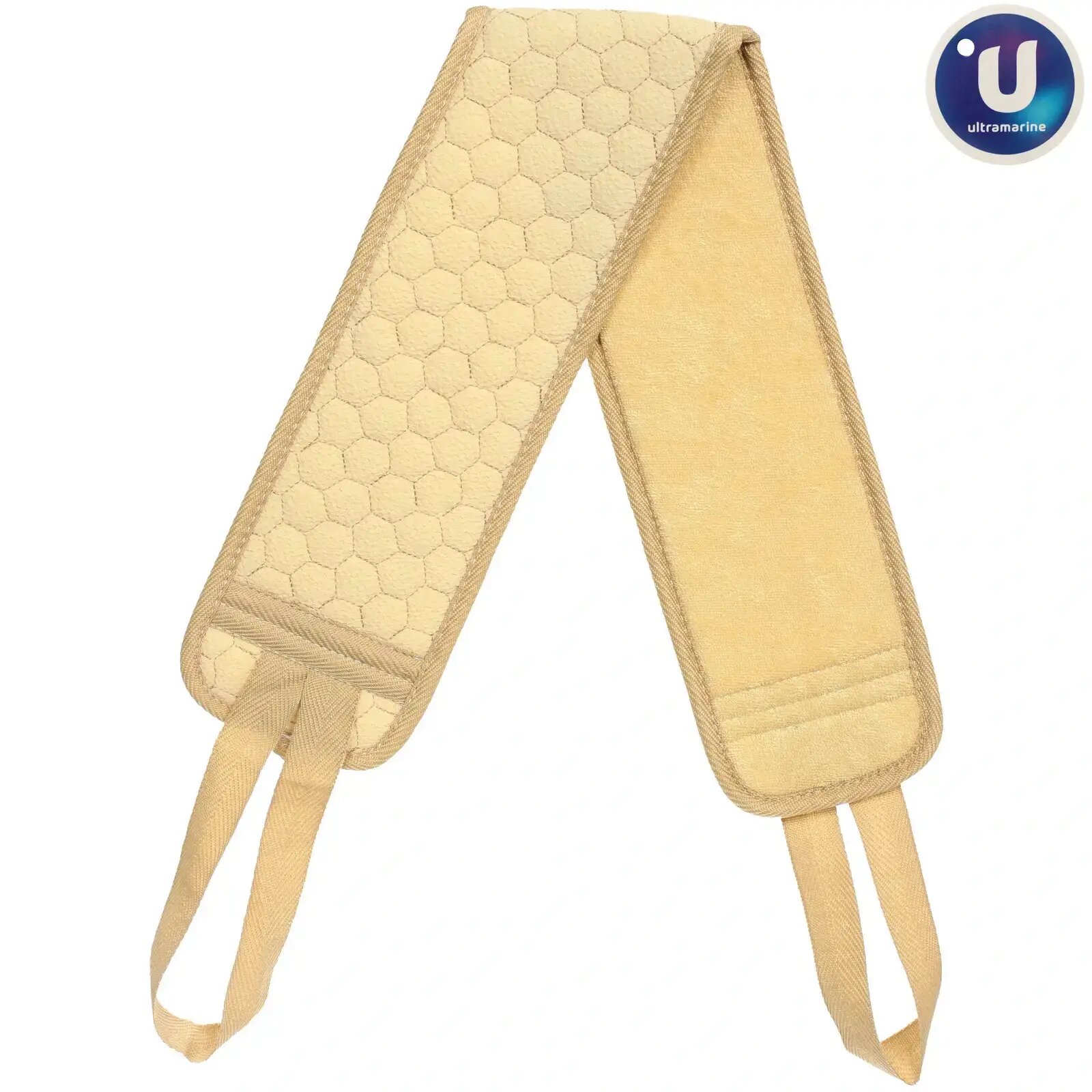 Мочалка для тела «Premium - Laguna», бежевый, 9х82см, удобство и качество