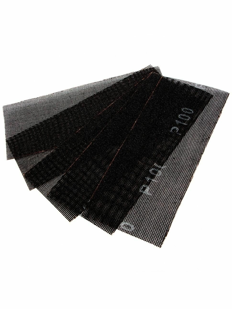 Сетка абразивная, P 100, 115 х 280 мм, 5 шт Denzel 75171