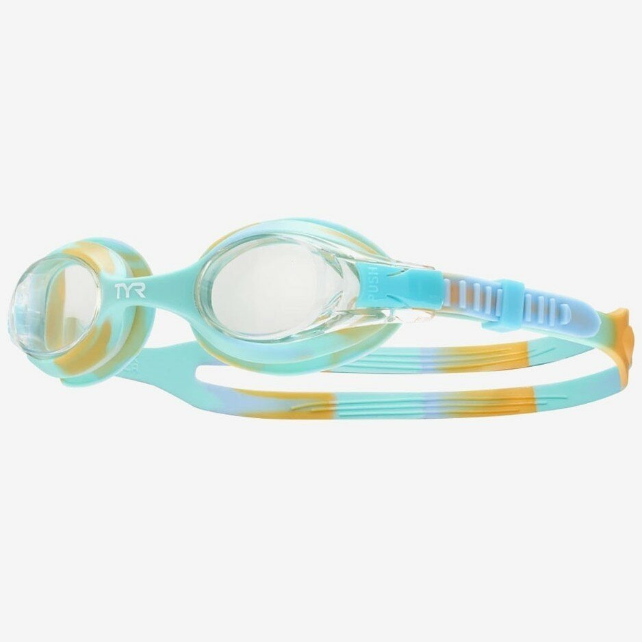 Очки для плавания детские TYR Swimple Tie Dye 763 Оранжевый (763 Оранжевый, O/S)