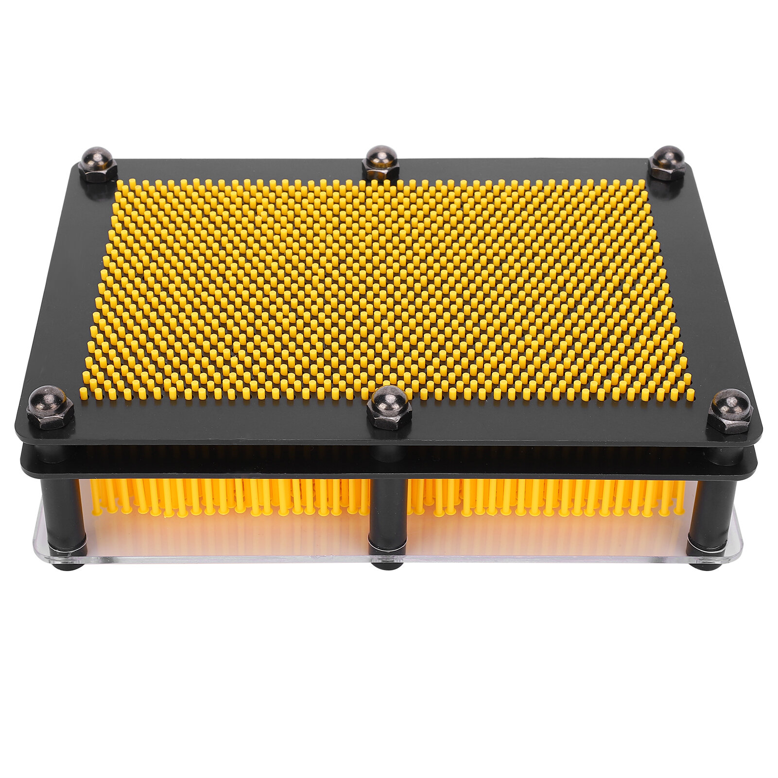 Pinart 3D Games Детская игрушка Pin Art Детская развивающая игрушка Настольное украшение Модель Yellow M