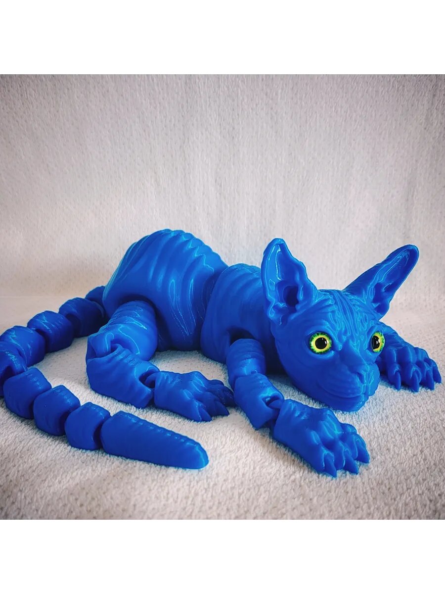 Подвижная игрушка антистресс кот сфинкс большой 38 см