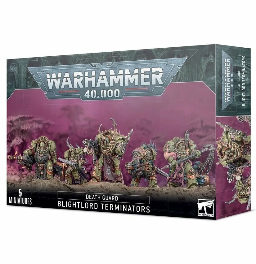 Модель для сборки Warhammer 40000 Death Guard: Blightlord Terminators