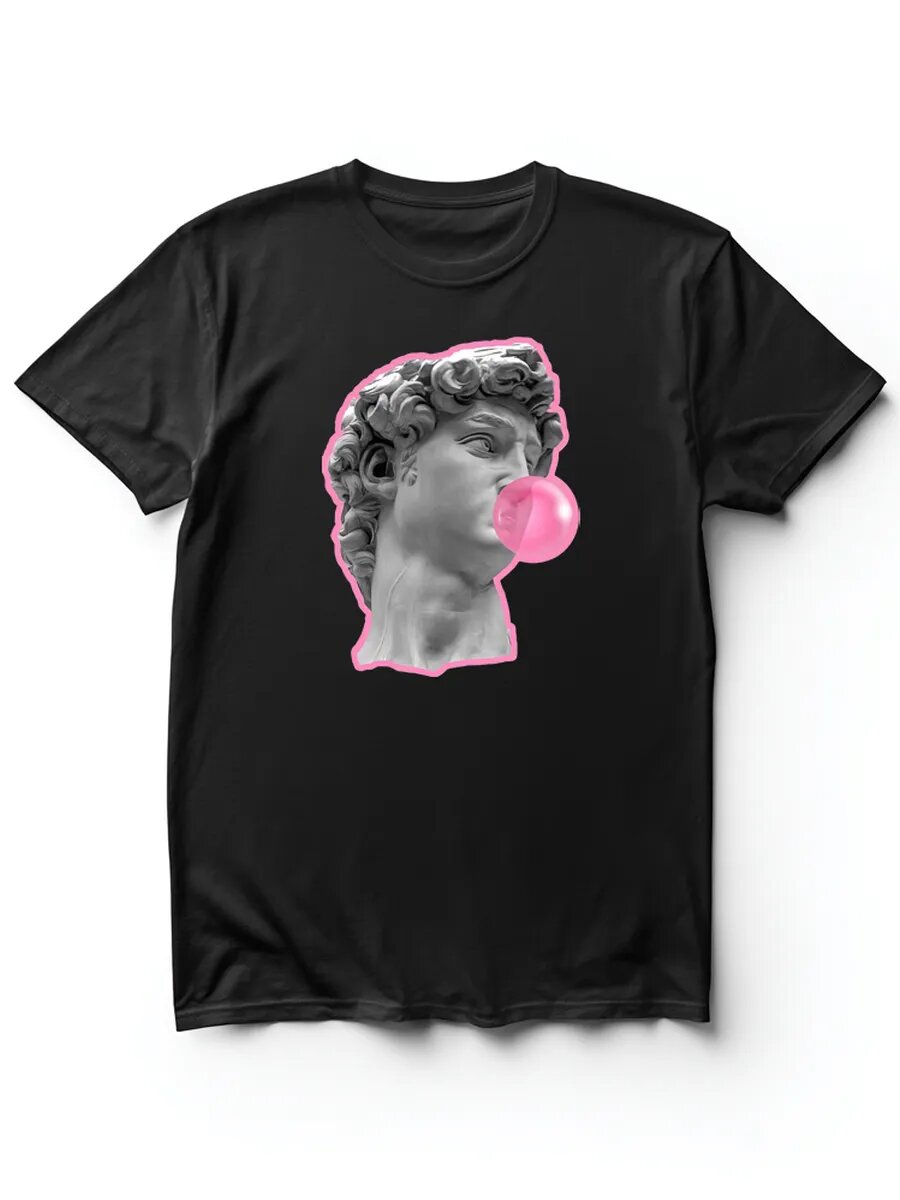 Футболка арт бюст с жевачкой