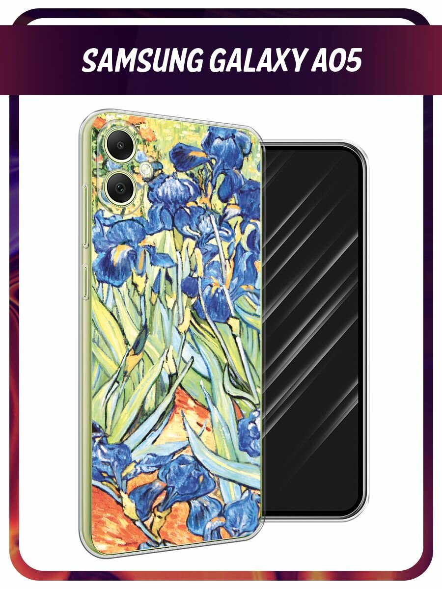 Чехол на Samsung Galaxy A05 / Самсунг Галакси A05 с принтом "Ирисы Ван Гог"