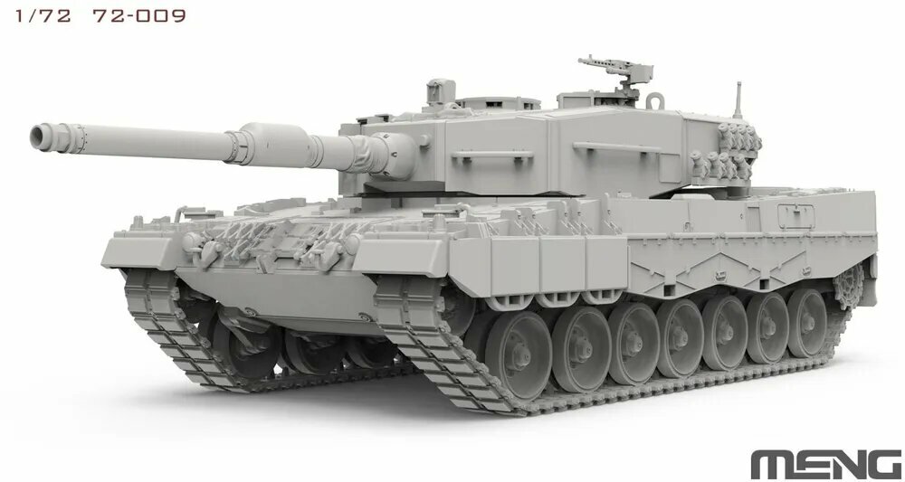 MENG 72-009 1/72 Leopard 2 A4 Howitzer Модель сборки Hемецкого главного боевого танка