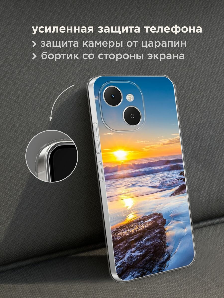 Чехол на Tecno Spark 40C / Текно Спарк 40C с принтом "Восход 6" — фото 1